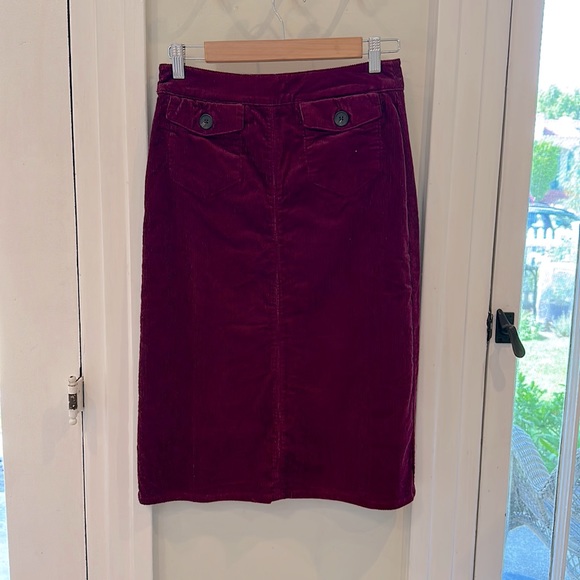 Boden | Skirts | Boden Raspberry Cord Pencil Skirt Us 2p | Poshmark